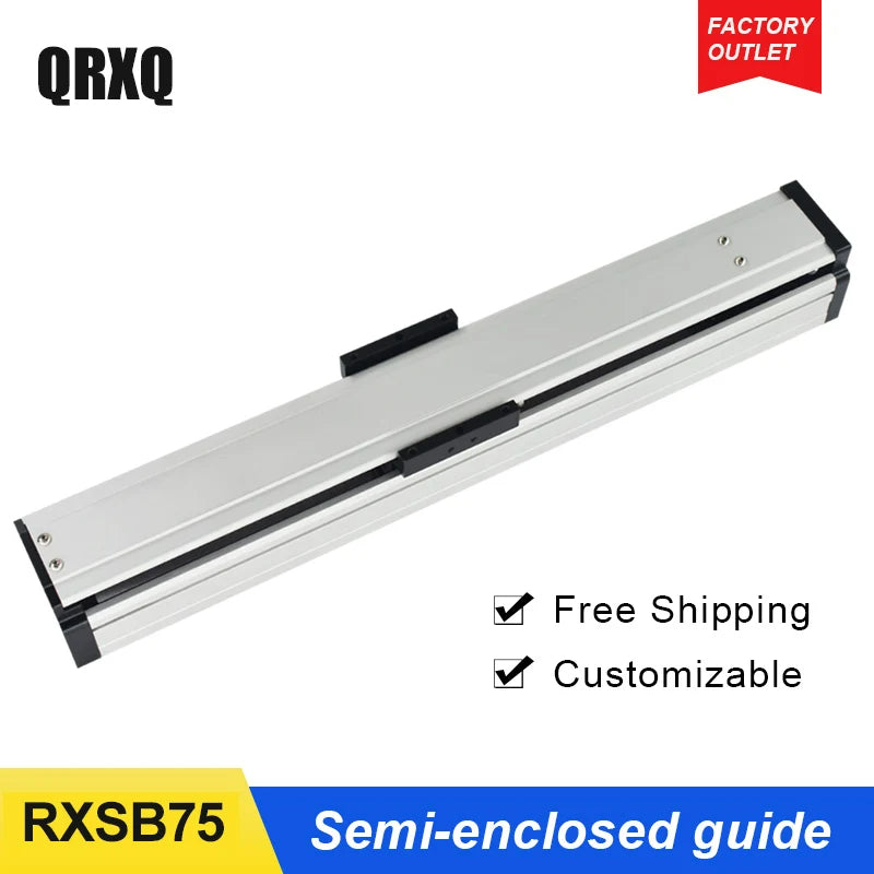 RXSB75 linear guide semi-enclosed ball screw precision linear module l – QRXQ 联动瑞芯
