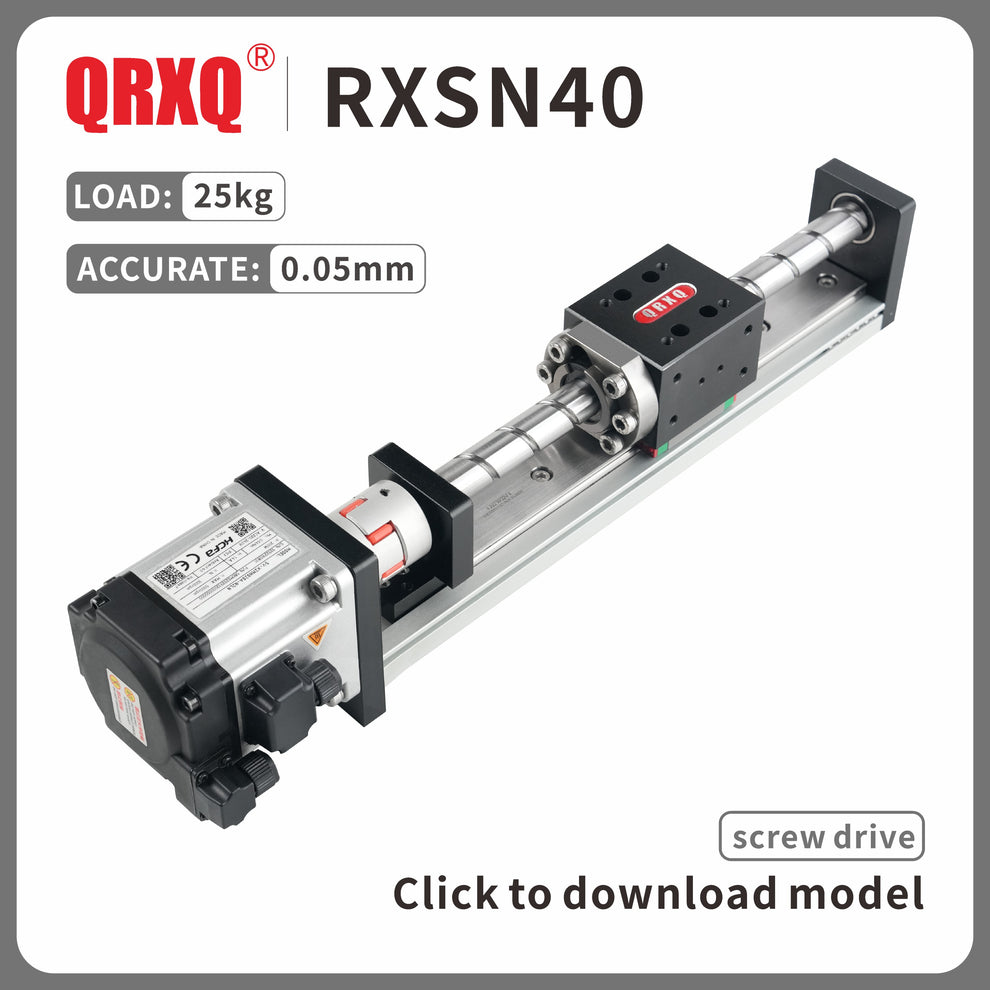 RXSN40 ball screw precision linear module with motor – QRXQ 联动瑞芯