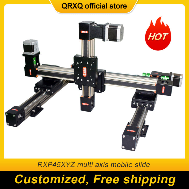 RXP45-XYZ CNC electric linear slide synchronous belt module motion act – QRXQ 联动瑞芯